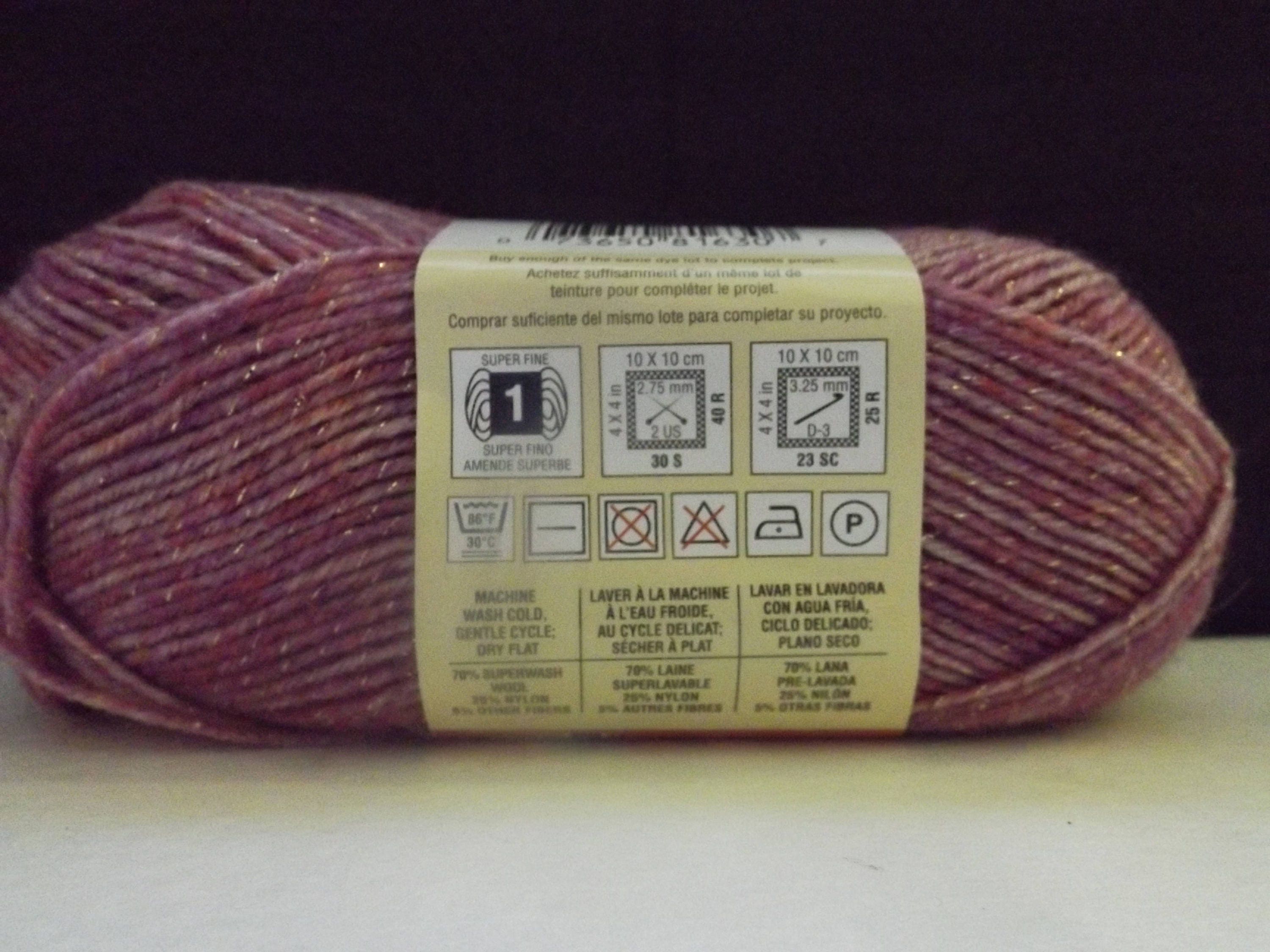 Red Heart Stardust Yarn Pink 1701 50 grams/1.75 ounces | Etsy