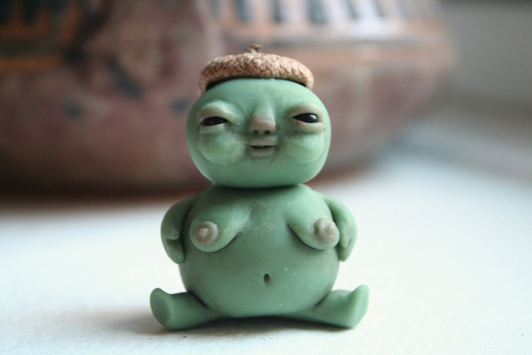 Chubby Woodland Creature Clay Sculpture / Creepy Cute Baby / Bizarre ...