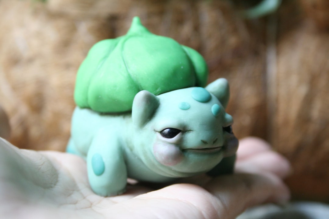 Bulbasaur Clay Sculpture / Pokemon Anime Gift / Creepy Bizarre Weird ...