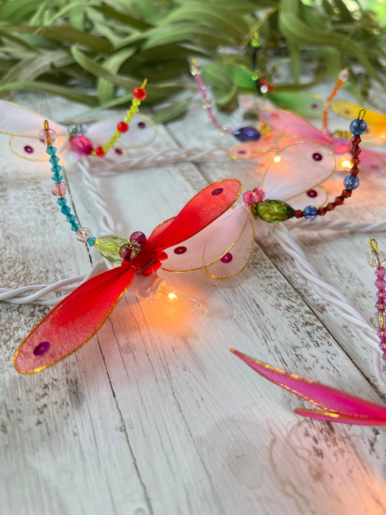 Colourful Dragonfly String Lights for Party and Decoration, Fairy ...