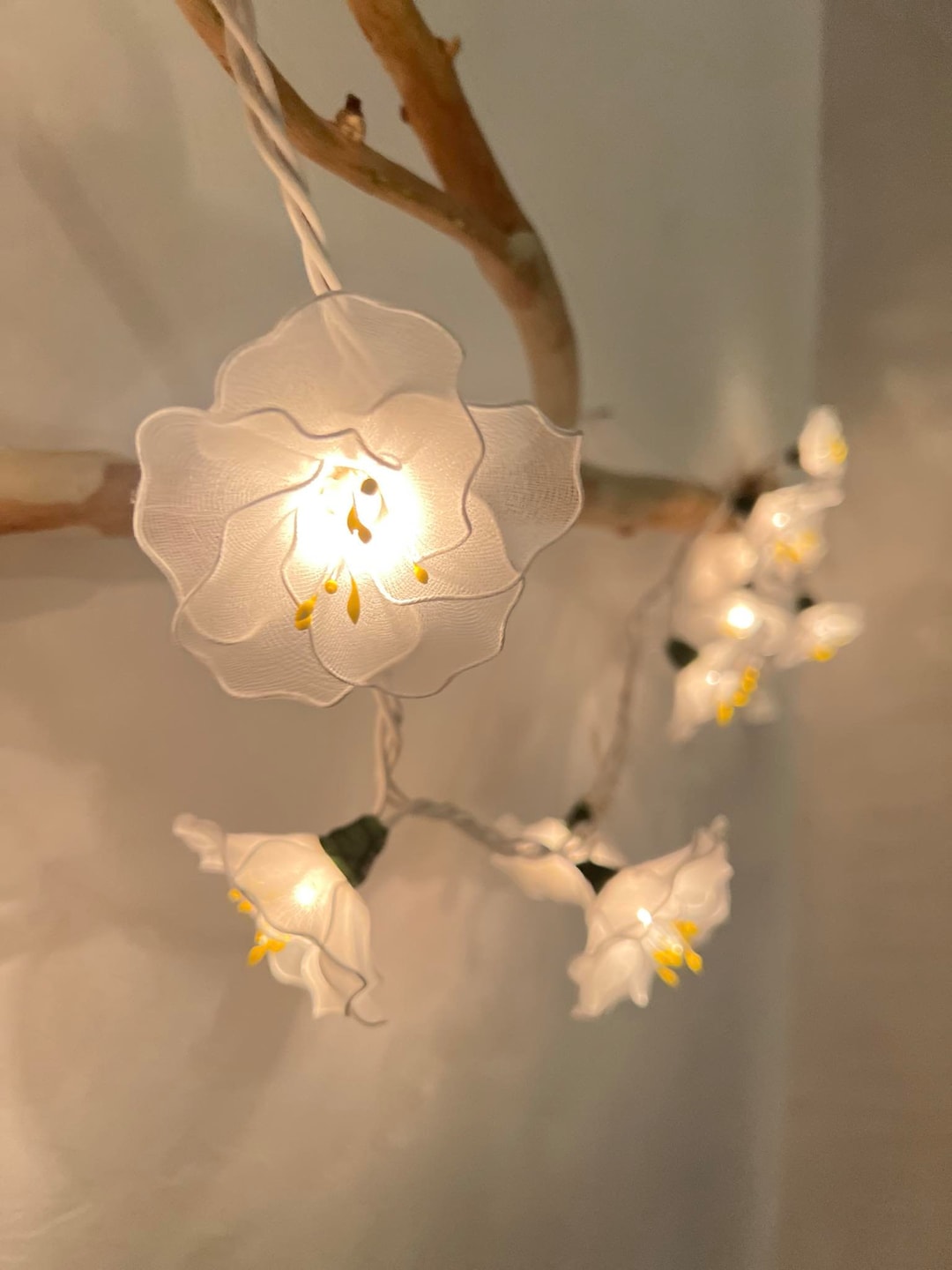 Handmade White Flower String Lights for Patio,wedding,party and ...