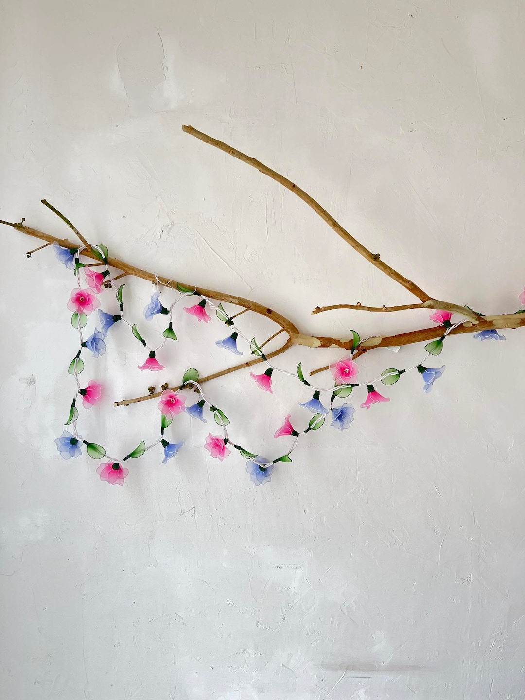 Pink and Blue Flower String Lights for Patio,wedding,party and ...