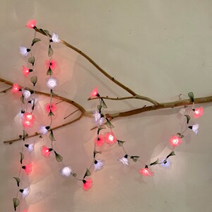 Pink and Blue Flower String Lights for Patio,wedding,party and ...