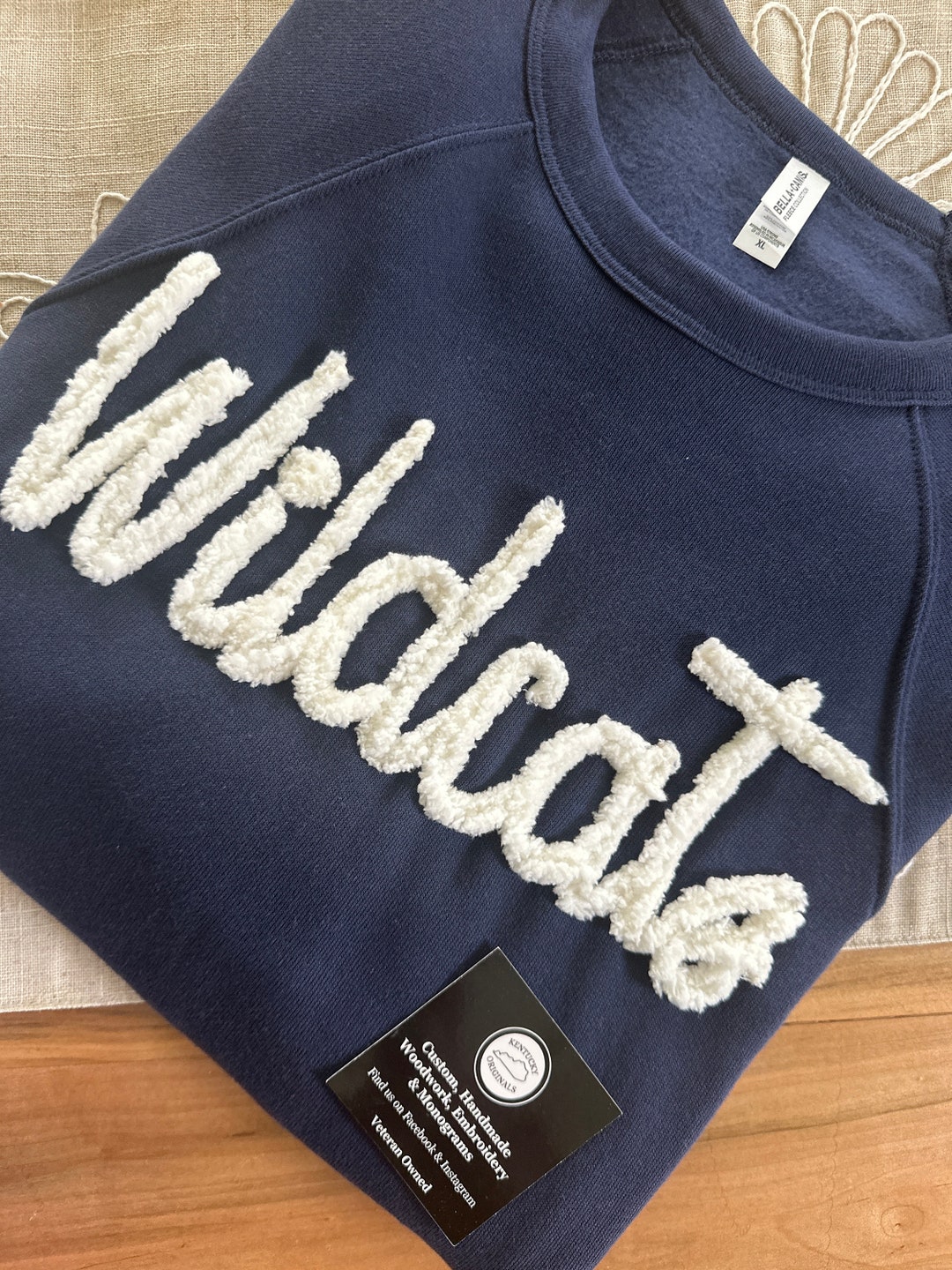 Custom Chenille Yarn Wildcats Sweatshirt: Personalized Spirit Shirt - Etsy