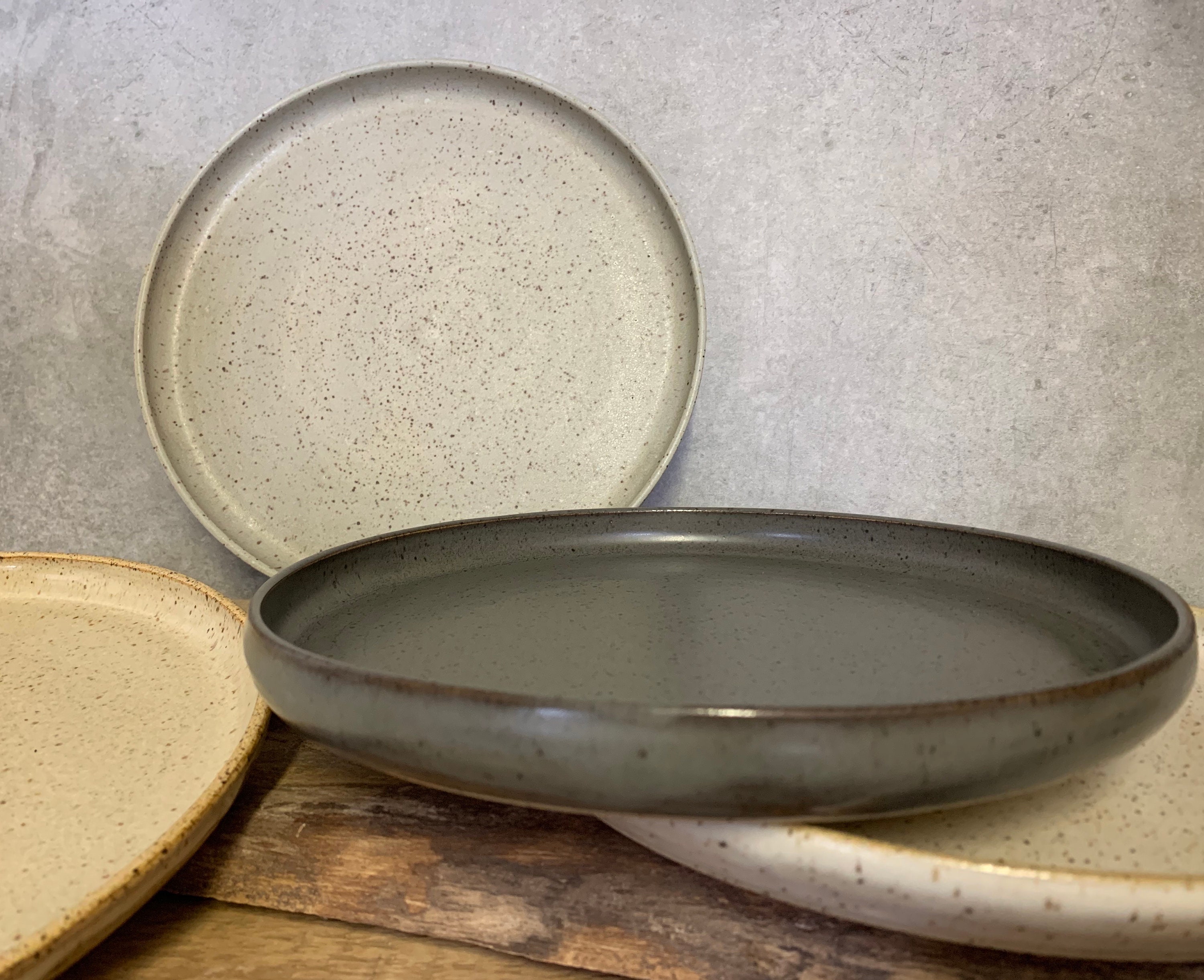 Single Custom Made Dinner Plate in Your Choice of Glaze Colours - Etsy