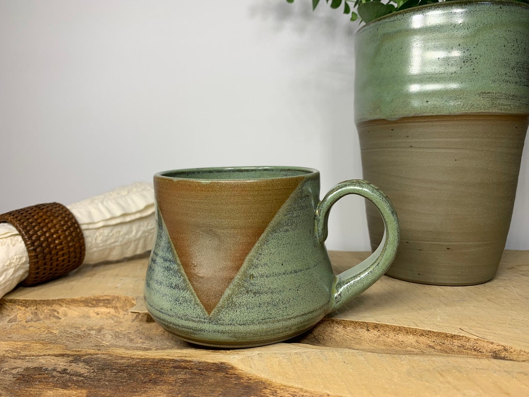 10 Ounce Short Pot Belly Cappuccino Mug - Etsy