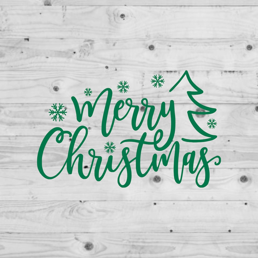 Merry Christmas Decal - Sign Decal - Window Decal - Christmas Décor ...