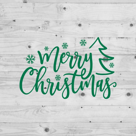 Merry Christmas Decal Sign Decal Window Decal Christmas - Etsy