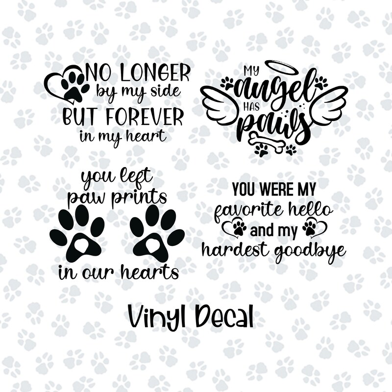 Dog Memorial Decal - Etsy