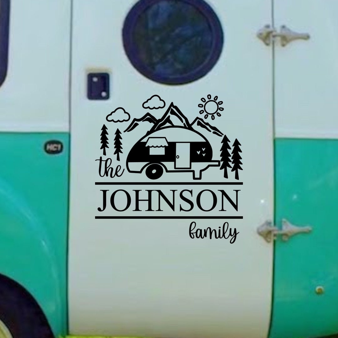 Camper Family Decal - Camper Decals - Coffee Mug Decal - Car Decal ...