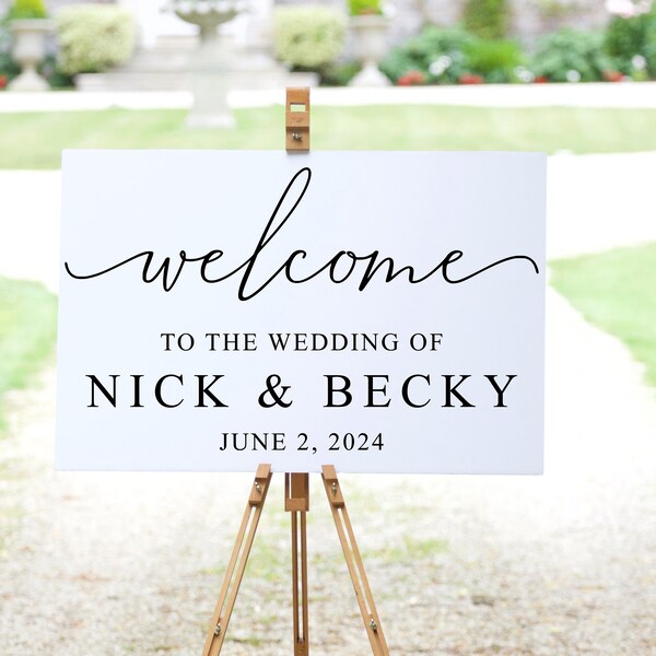 Wedding Sign Decal - Etsy