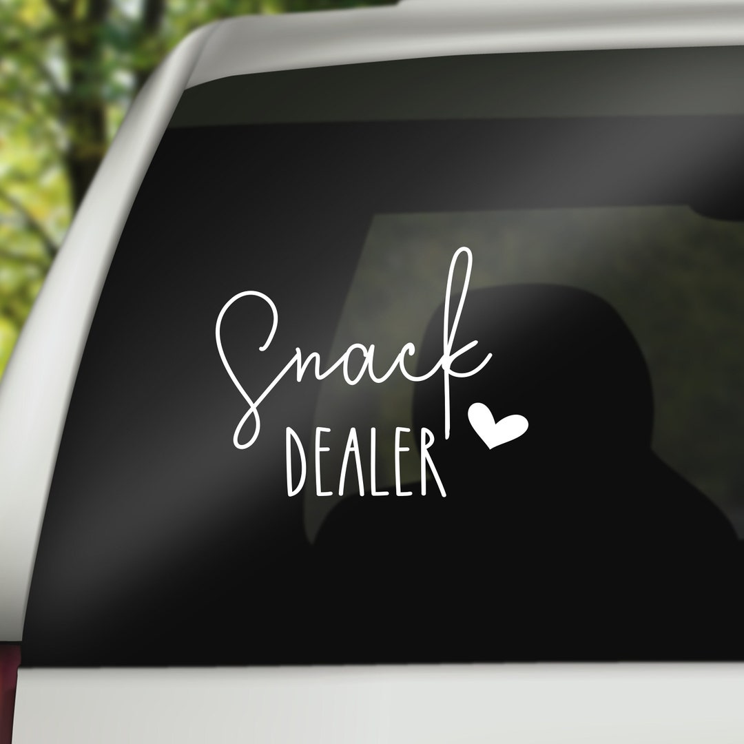 Snack Dealer Vinyl Decal - Car Decal - Snack Dealer Sticker - Mom Car ...