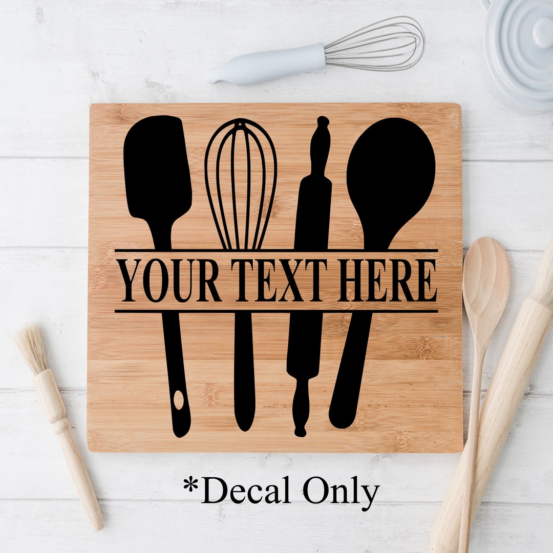Noodle Board Decal Charcuterie Board Kitchen Utensil Decal Vinyl Decal ...
