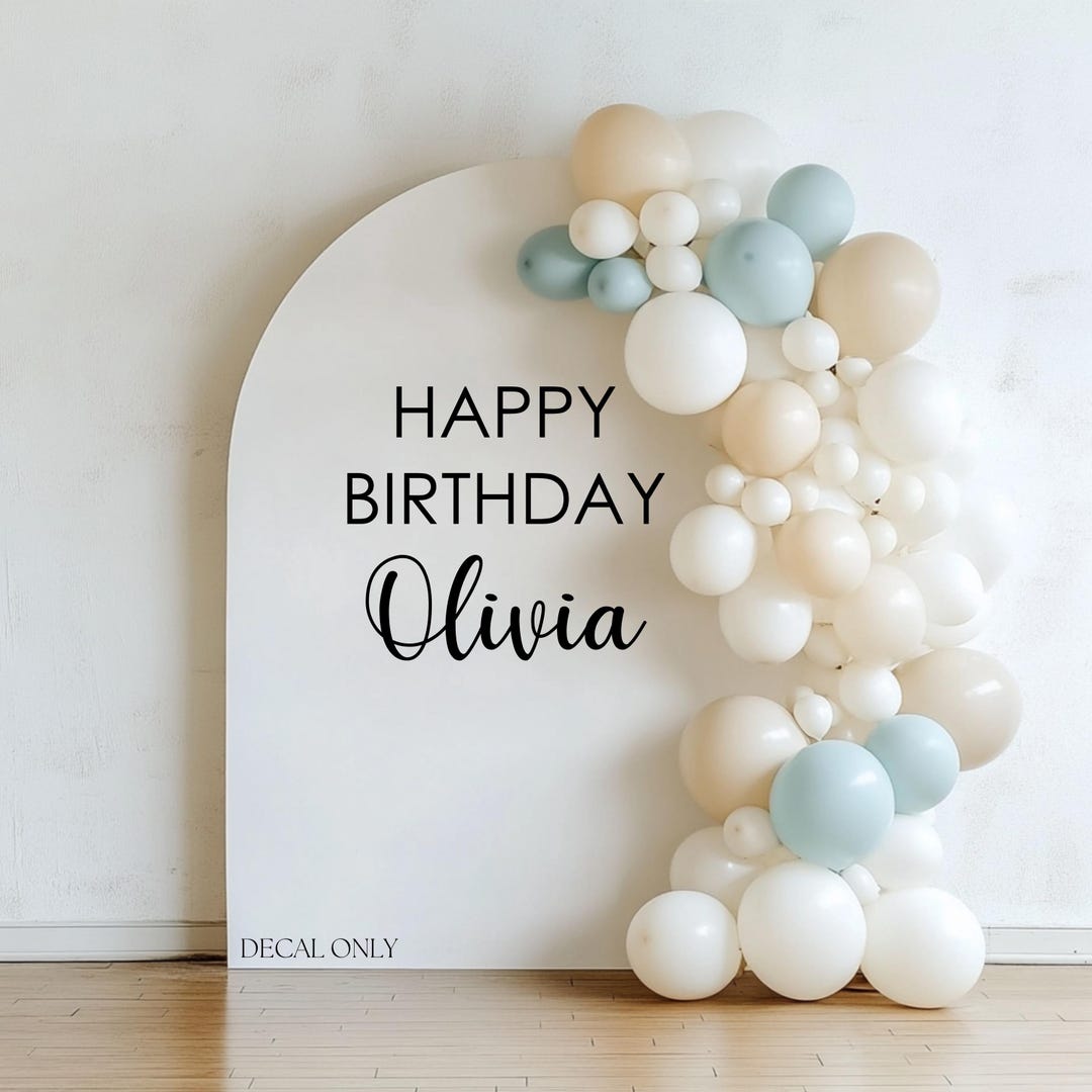 Custom Vinyl Backdrop Banner Birthday Party Decoration Photo Booth ...
