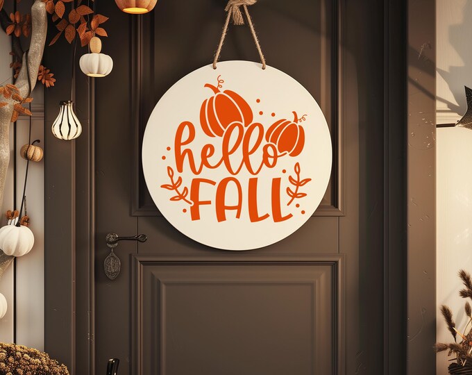 Welcome Fall Vinyl Decal, Welcome Fall Decal, Pumpkin Vinyl Decal ...