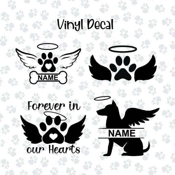 Dog Memorial Decal - Etsy