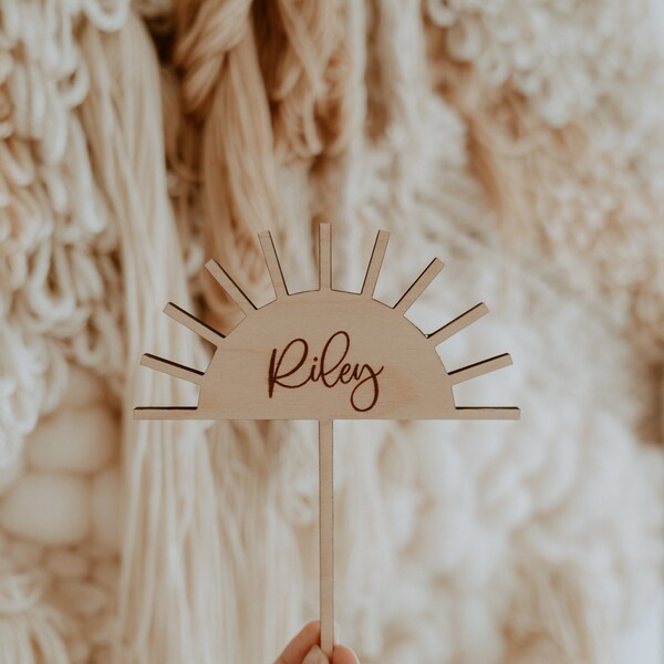 Sun Cake Topper - Etsy