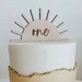 One Sun Cake Topper, First Birthday Cake Topper, Sun Themed Birthday ...
