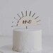 One Sun Cake Topper, First Birthday Cake Topper, Sun Themed Birthday ...