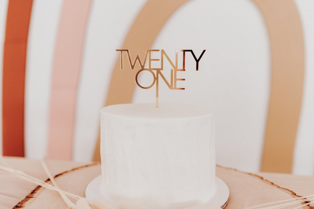 TWENTY ONE Birthday Cake Topper - Etsy