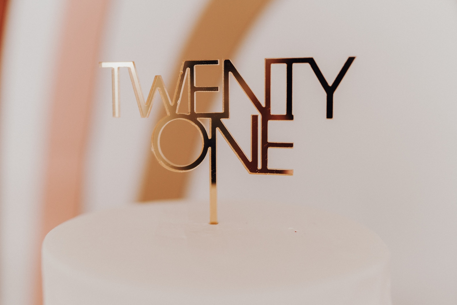 TWENTY ONE Birthday Cake Topper - Etsy