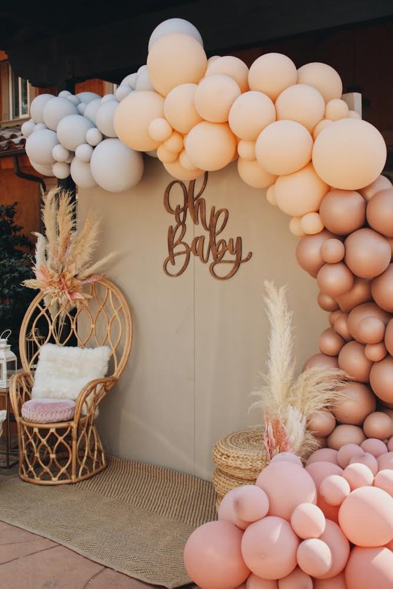 Oh Baby Sign, Oh Baby Backdrop, Oh Baby Wood Sign, Baby Shower Sign ...
