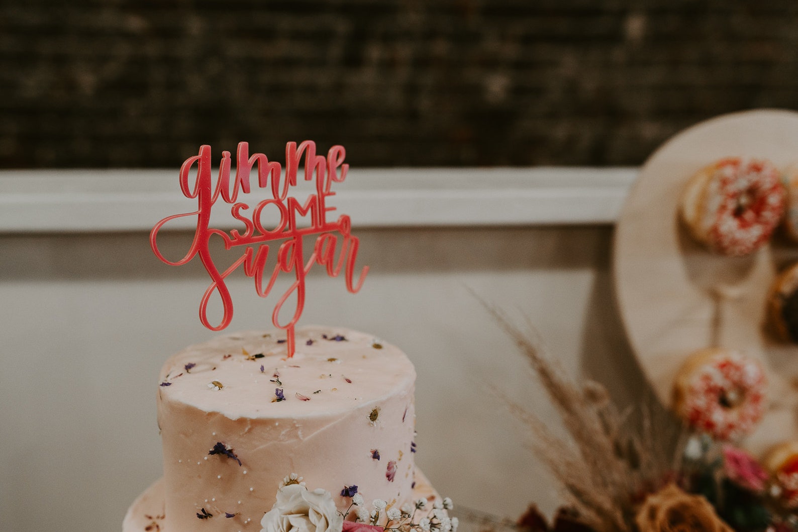 Gimme Some Sugar Cake Topper Cake Topper Wedding Topper | Etsy