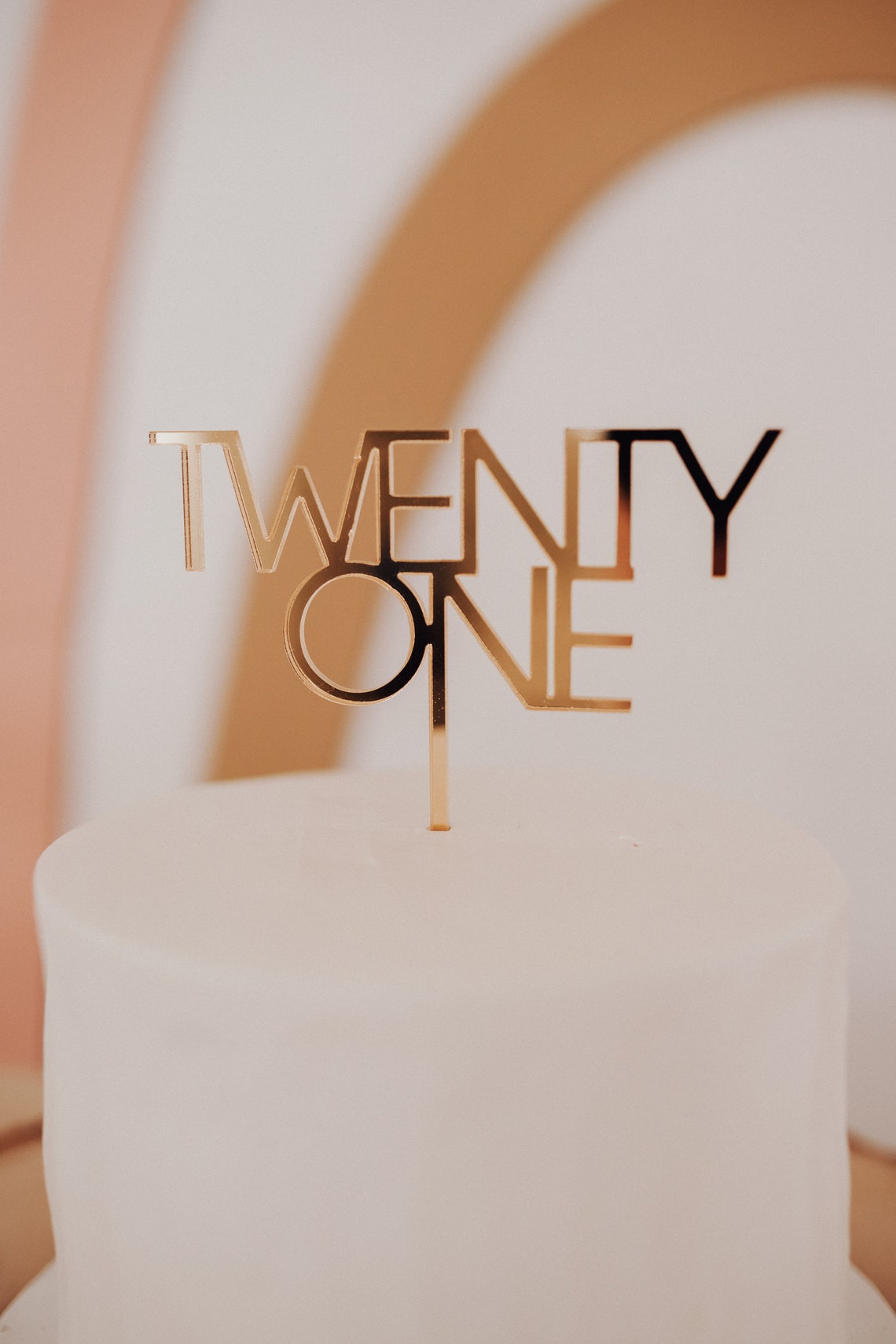 TWENTY ONE Birthday Cake Topper - Etsy