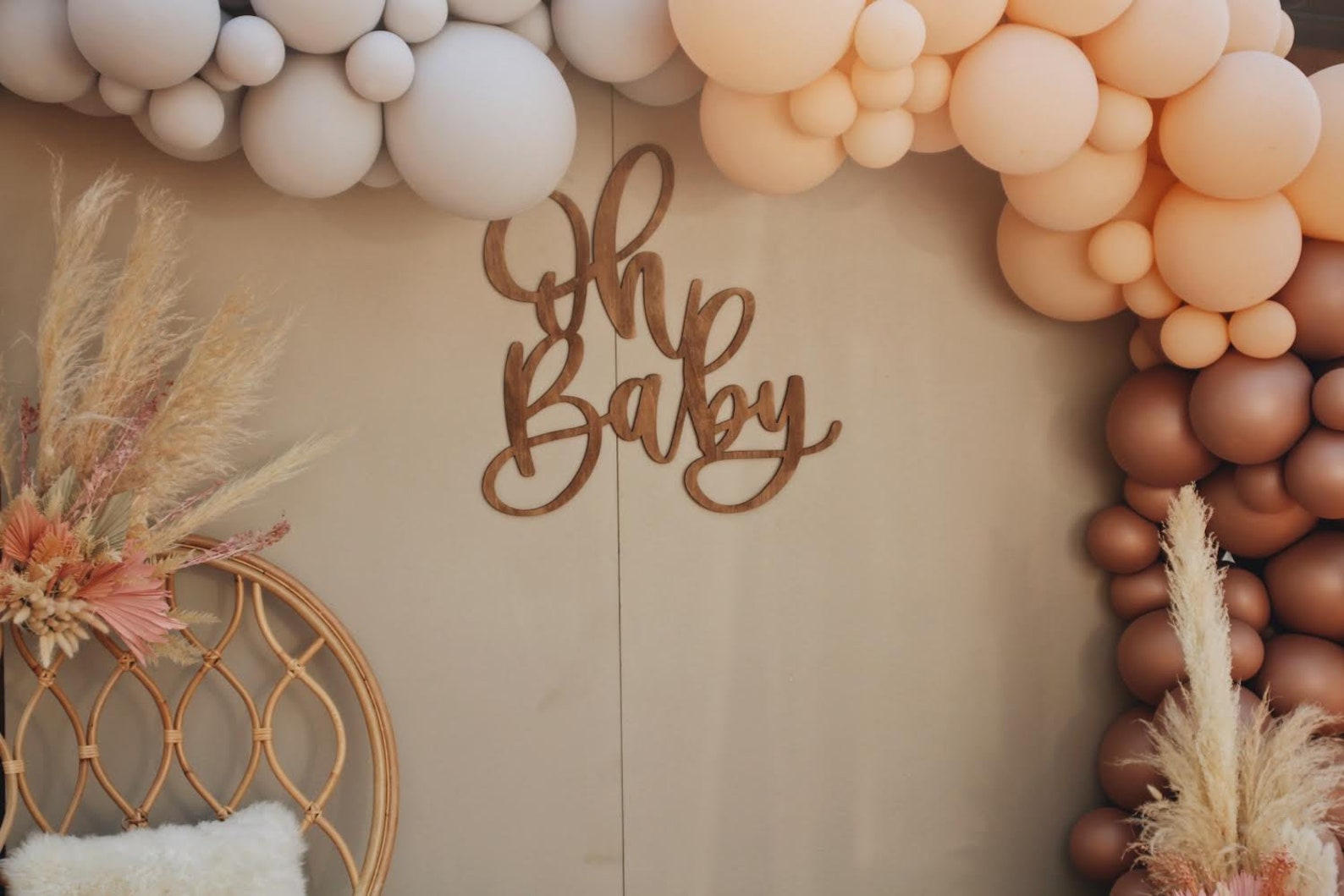 Oh Baby Sign, Oh Baby Backdrop, Oh Baby Wood Sign, Baby Shower Sign ...