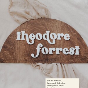 Boho Nursery Decor, Nursery Decor Half Circle Name Sign, Personalized ...