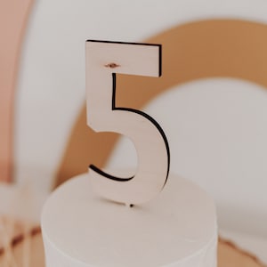 5 Cake Topper - Birthday Cake Topper, Custom Number - Etsy Canada