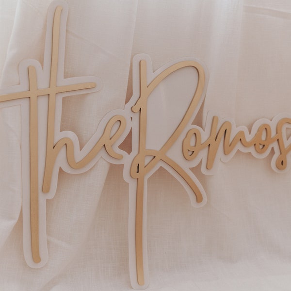 Last Name Sign - Etsy