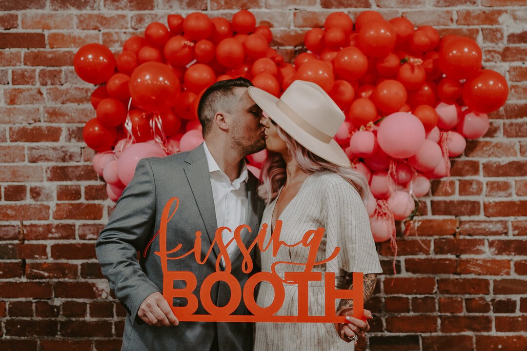 Kissing Booth Sign | Wedding Laser Cut Sign | Valentines Day Sign ...