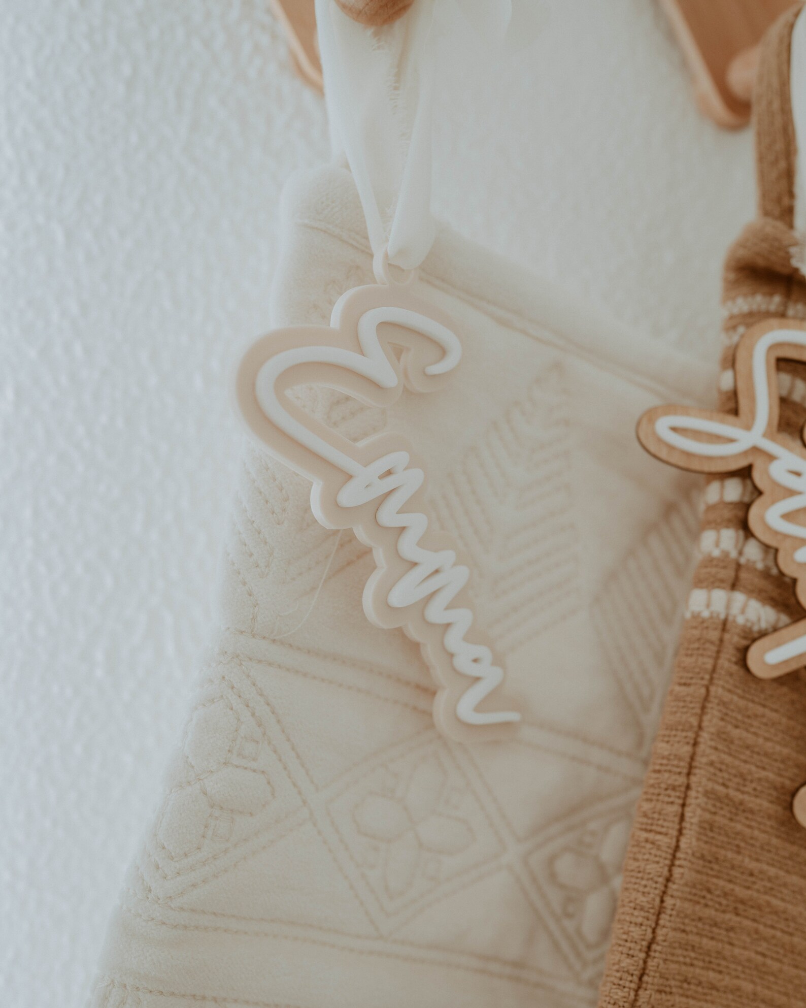 Double Layer Stocking Tags, Custom Name Tags, Stocking Name Tags ...