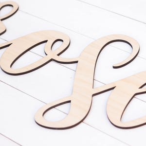18"- 1/4 Thick Laser Cut Name Sign / Nursery Name Sign / Birthday Name ...