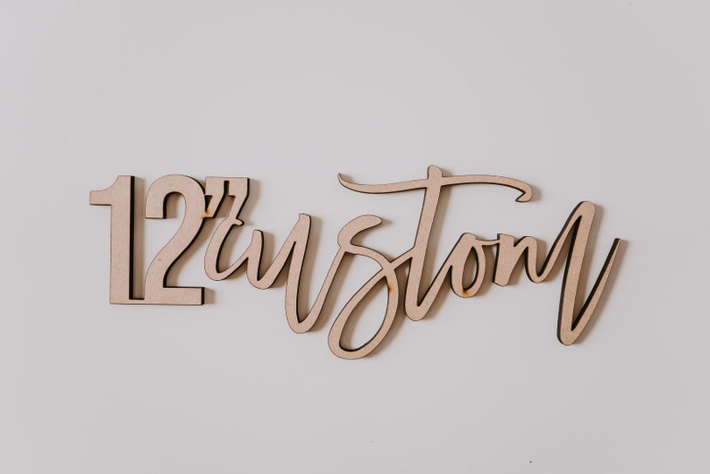 12 Wide Laser Cut Name Sign / Custom Script Name / Gifts - Etsy