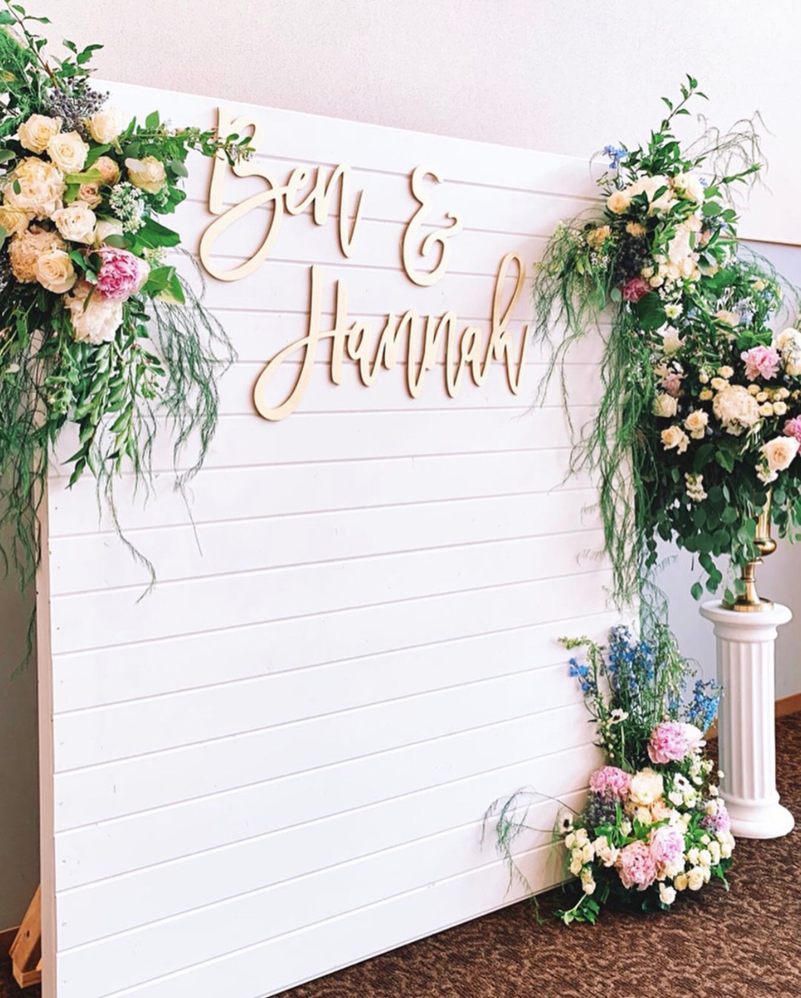 Backdrop Wedding Sign Laser Cut Wedding Sign / Script Name - Etsy