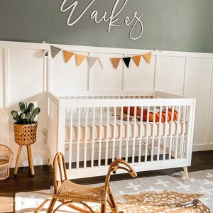 30" Wide Laser Cut Name Sign, Crib Name Sign, Nursery Name Sign, Custom ...