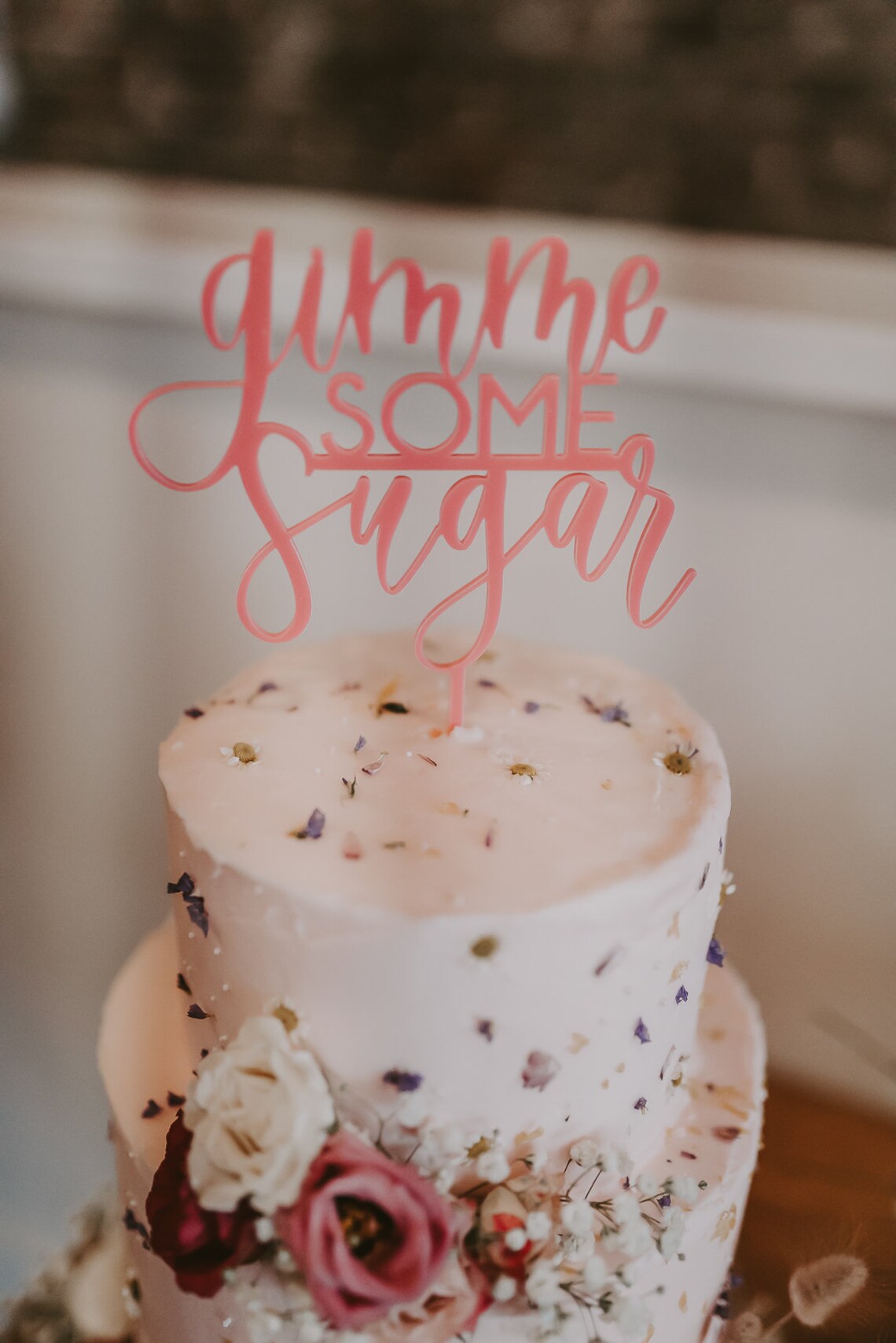 Gimme Some Sugar Cake Topper Cake Topper Wedding Topper | Etsy