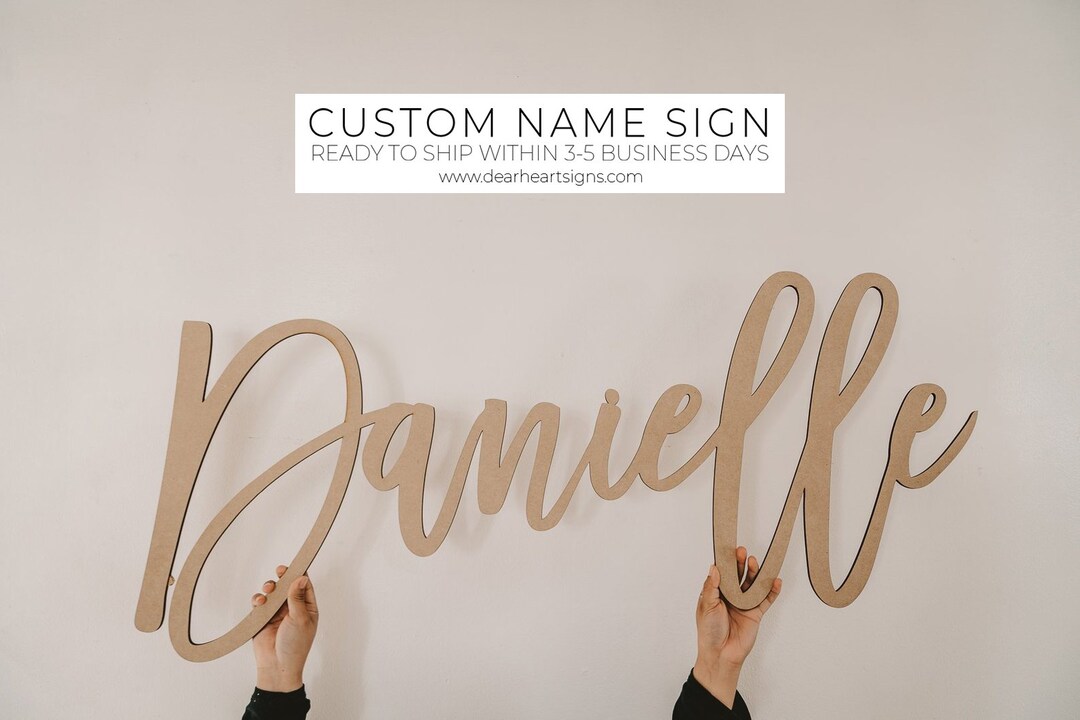 Custom Name Sign for Nursery Decor, Weddings, Backdrops, Birthday ...