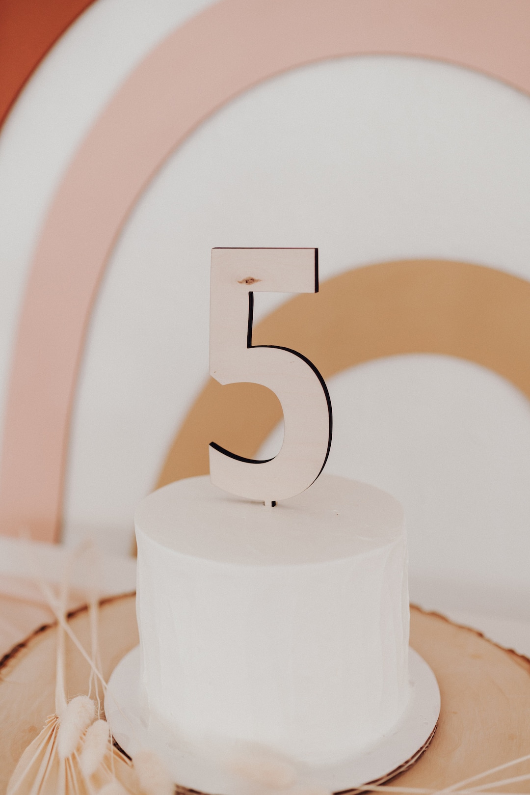 5 Cake Topper - Birthday Cake Topper, Custom Number - Etsy