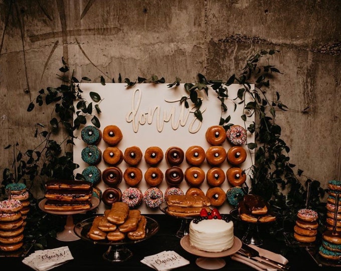 Donut Wall, Dessert Table, Doughnut Wall, Dessert Table Display ...