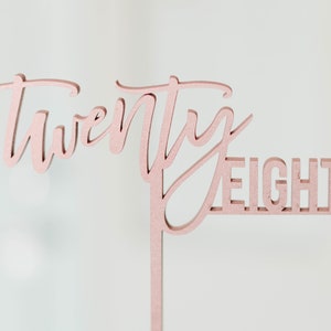 Personalized Cake Topper, Number Cake Topper, Custom Cake Topper ...