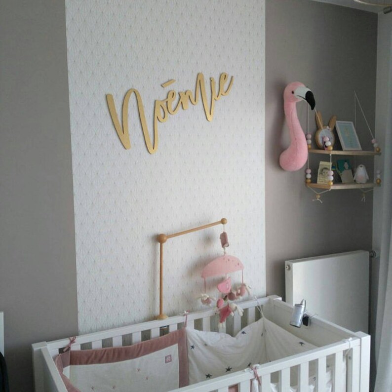 30" Wide Laser Cut Name Sign, Crib Name Sign, Nursery Name Sign, Custom ...