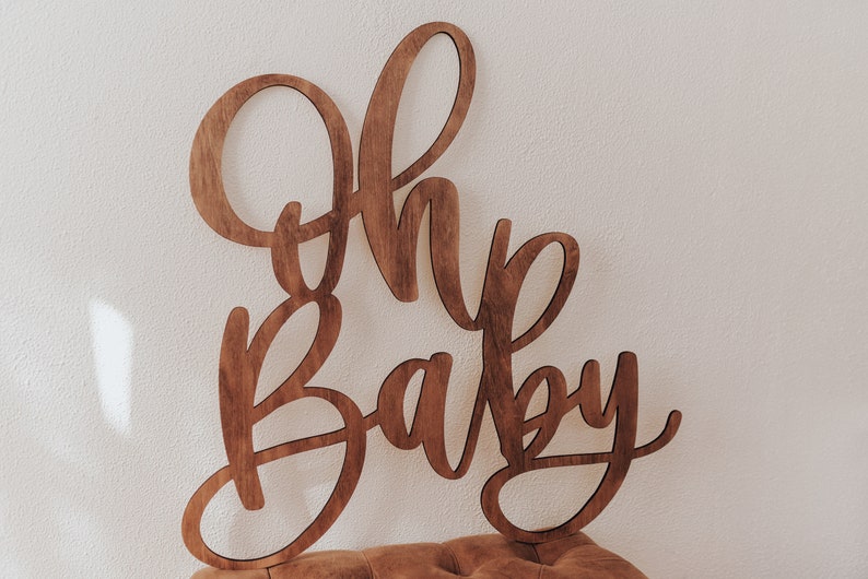 Oh Baby Sign, Oh Baby Backdrop, Oh Baby Wood Sign, Baby Shower Sign ...
