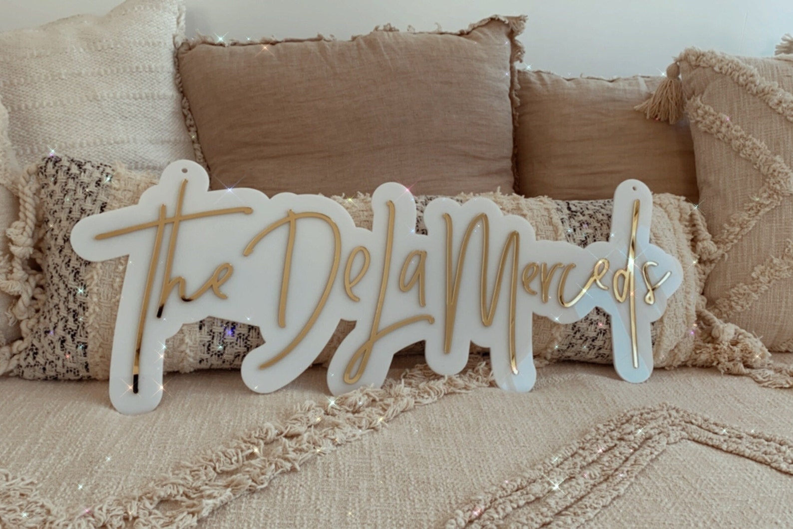 Custom Last Name Sign Double Layer Style Wood or Acrylic in - Etsy