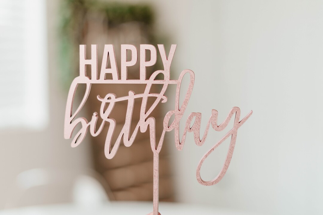 Happy Birthday Cake Topper, Birthday Party, Party Cake Topper, Birthday ...