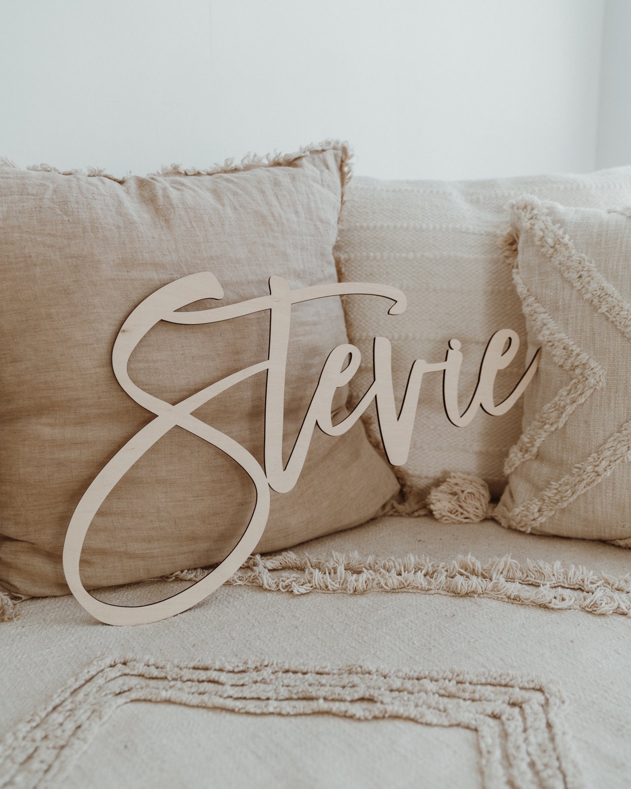 24 1/4 Thick Laser Cut Name Sign / Custom Wood Name / - Etsy Australia