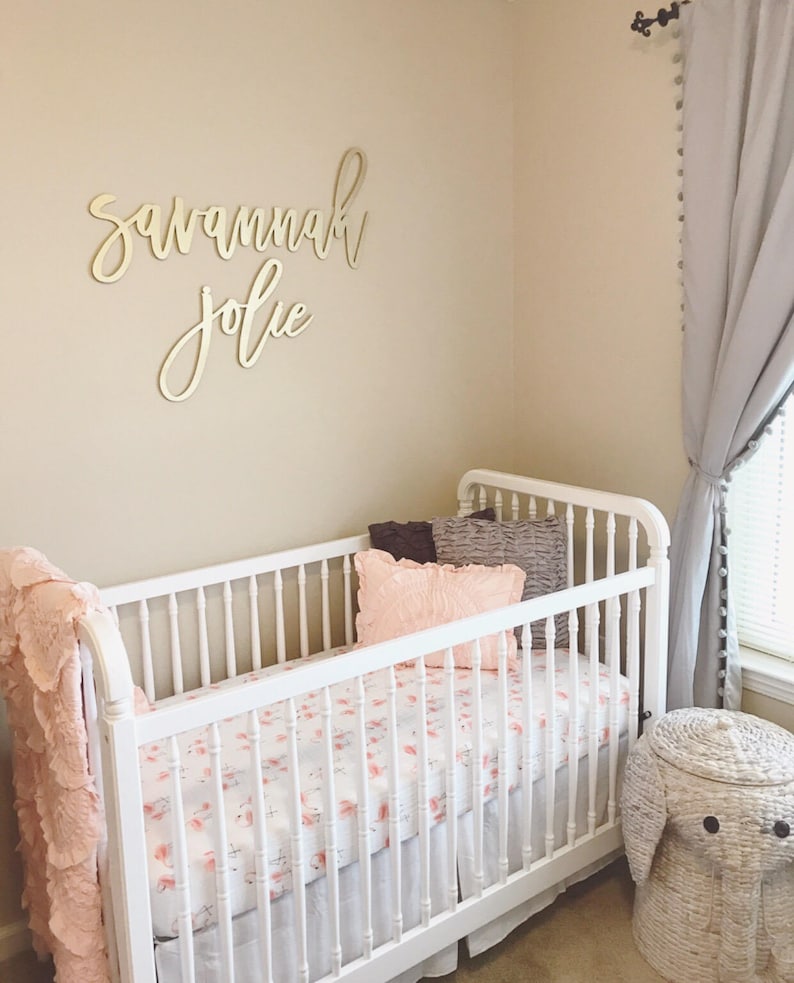 Baby Name Sign Backdrop Sign Birthday Name Sign Nursery | Etsy