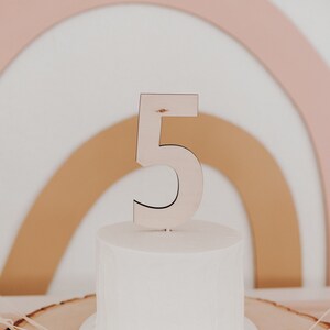 5 Cake Topper - Birthday Cake Topper, Custom Number - Etsy Canada